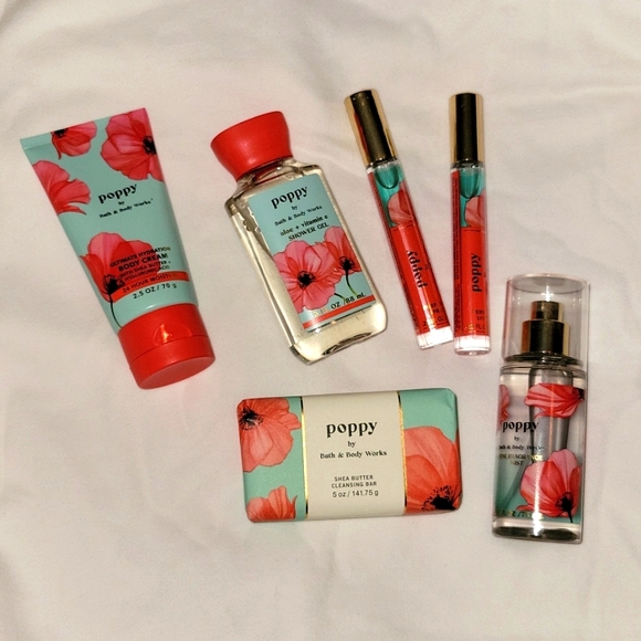 Bath & Body Works | Skincare | New Bath Body Works Poppy 6 Pc Set ...